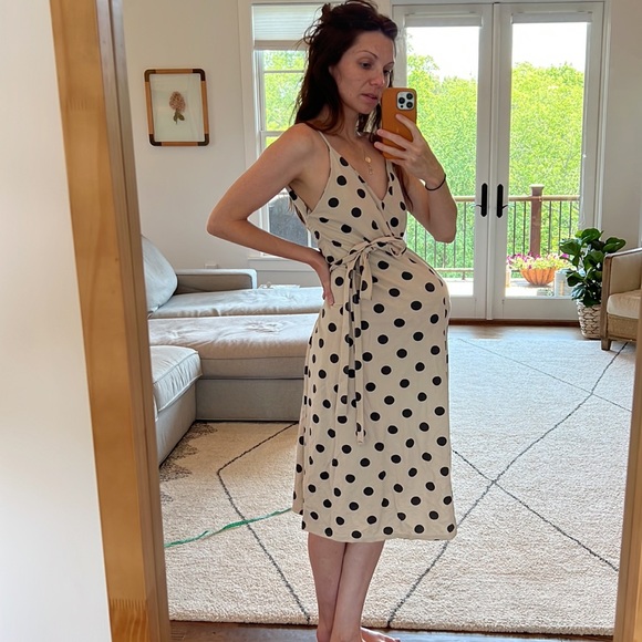 Zara | Dresses | Zara Multiway Dot Dress Worn For Maternity | Poshmark
